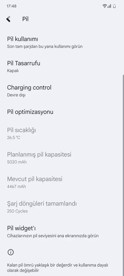 Android telefonlara pil sağlığı geldi mi? | Techolay Sosyal