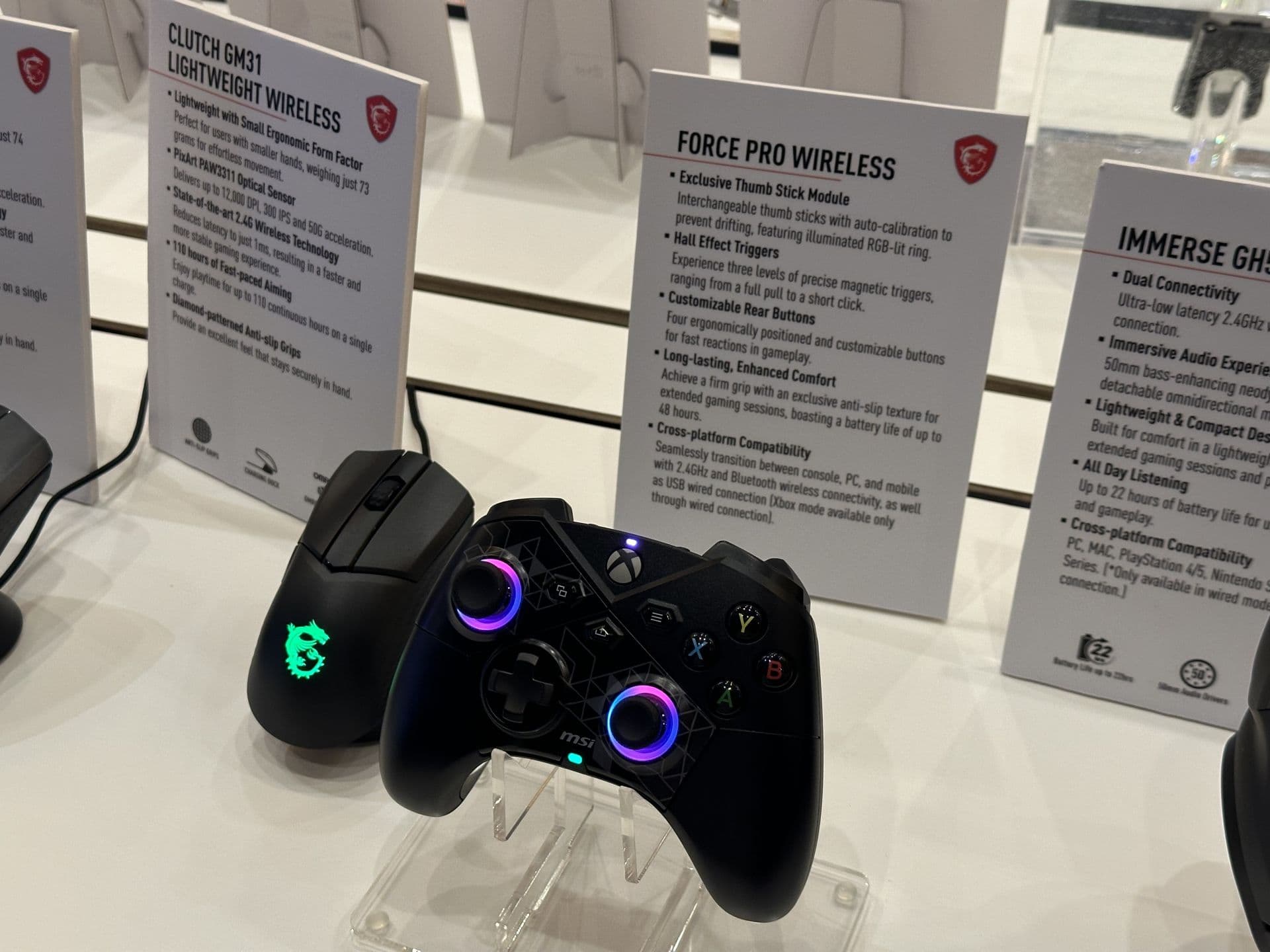 Mesafe Kontrolü Ayarlı Joystick: MSI Force Pro Wireless - COMPUTEX 2024 #25 - Techolay