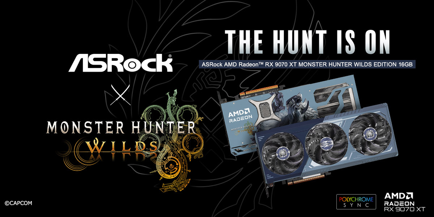ASRock, Arkveld Monster Esintili Radeon RX 9070 XT Monster Hunter Wilds ...